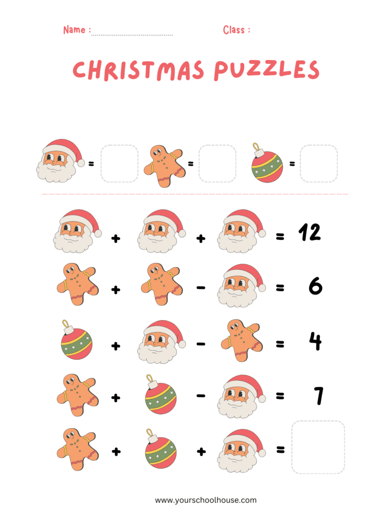 Christmas Printables - Your School House